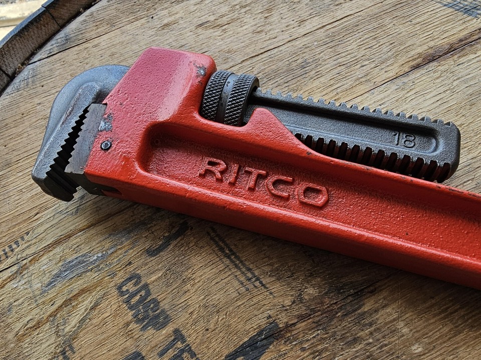 RITCO 18" PIPE WRENCH USA 🇺🇲 RIDGE TOOL COMPANY RIDGID | eBay
