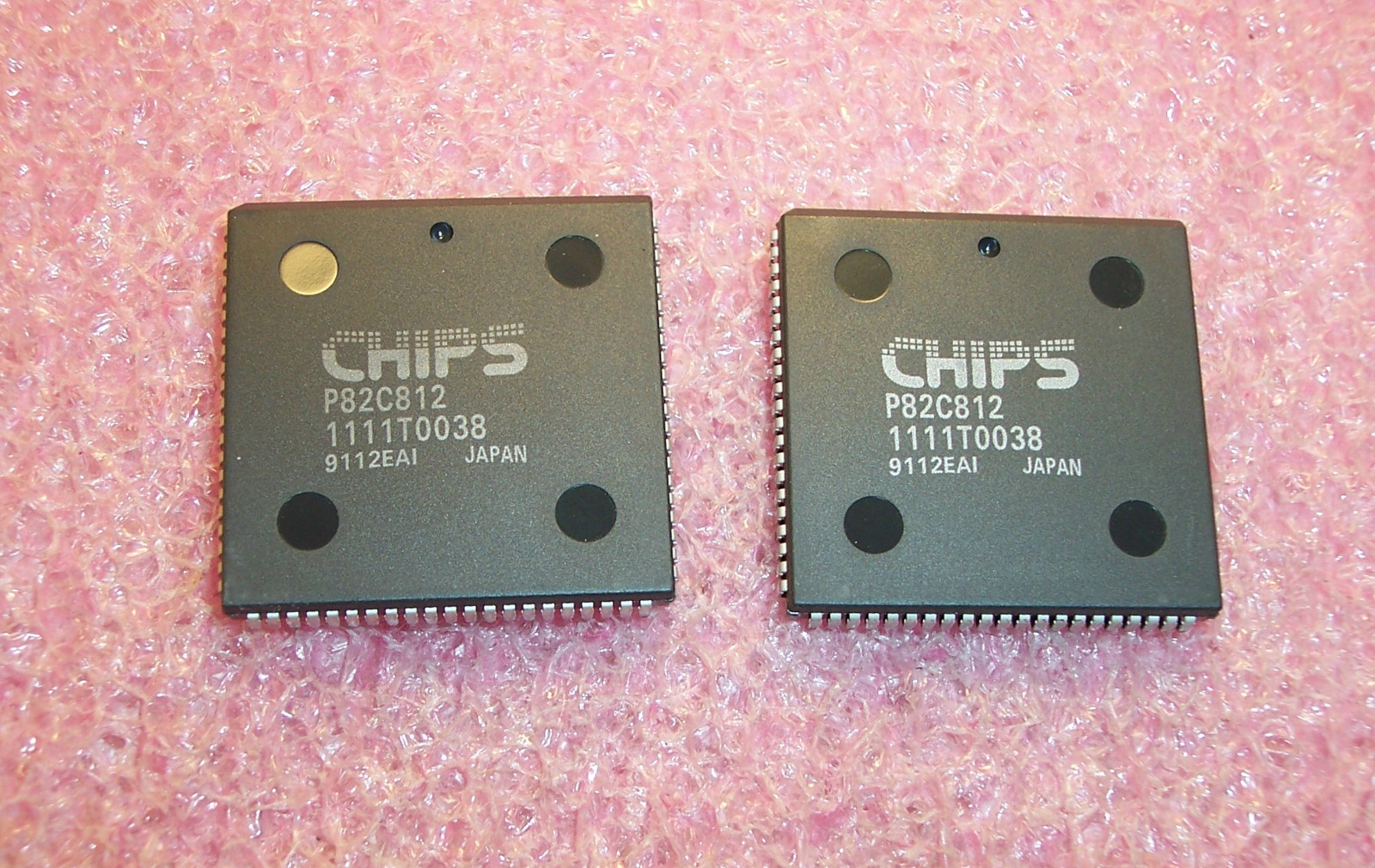 QTY (5) P82C812 CHIPS & TECHNOLOGY 84 PIN PLCC EMS MEMORY CONTROLLER ...