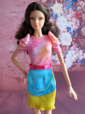 Barbie Doll Dress with Apron Outfit Clothes Fashion | eBay Australia