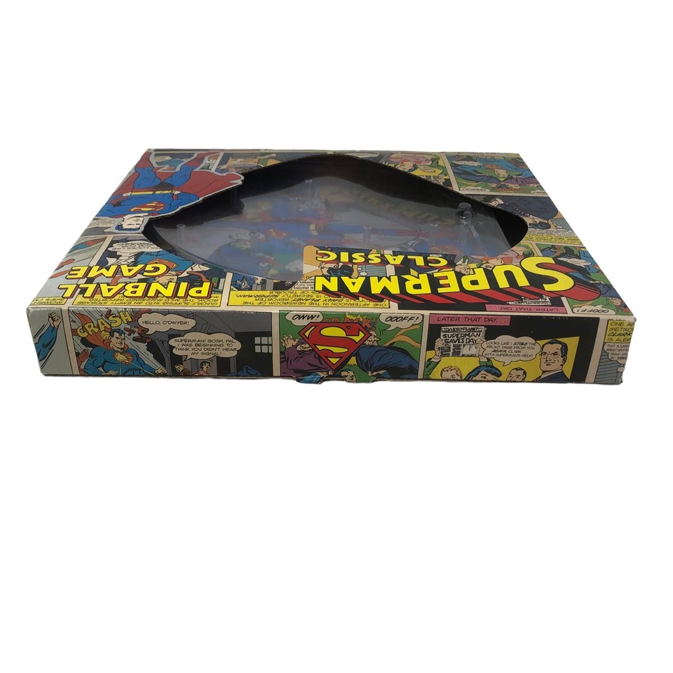 VTG NIP Superman Classic Pin Ball Game Pin Ball Board Schylling Toys ...