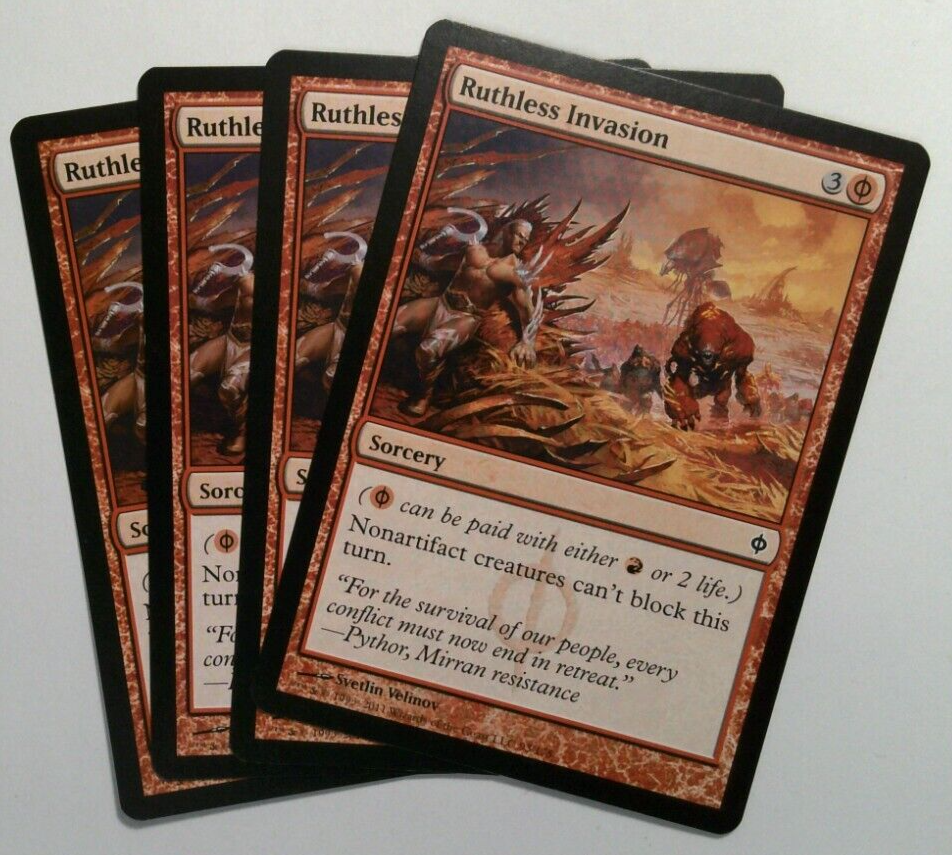 Mtg - Ruthless Invasion x4 | eBay