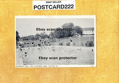PA Topton 1940-60s era vintage postcard SWIMMING POOL LUTHERAN HOME | eBay