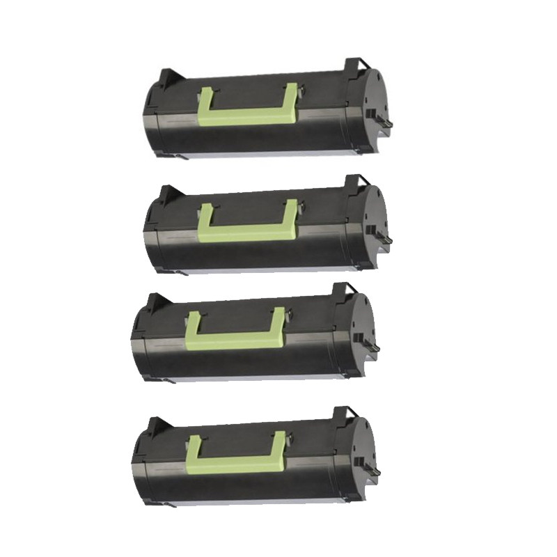 4 toner for Lexmark MS310d MS310dn MS312DN 50F1H00 50F1000 501H 5000 ...