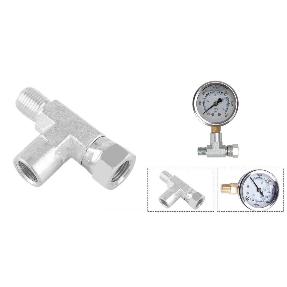 300 Bar Pressure Gauge Assembly for Airless Paint Sprayers For 440 540 ...