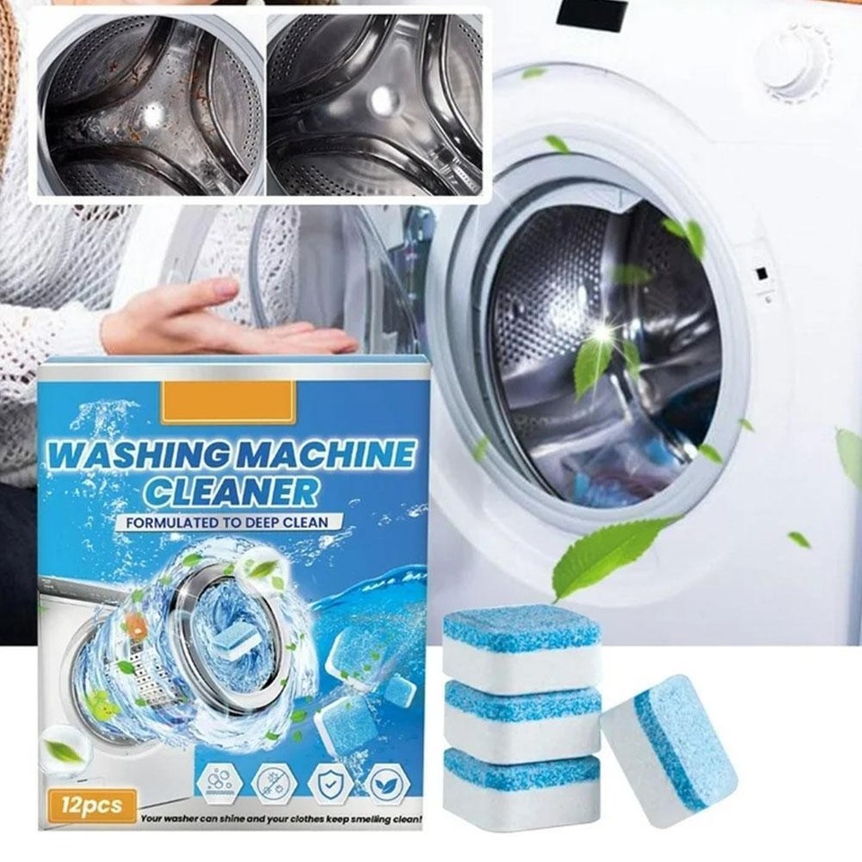12Pcs Finally Fresh Washing Machine Cleaner White Count UK Tablets ...
