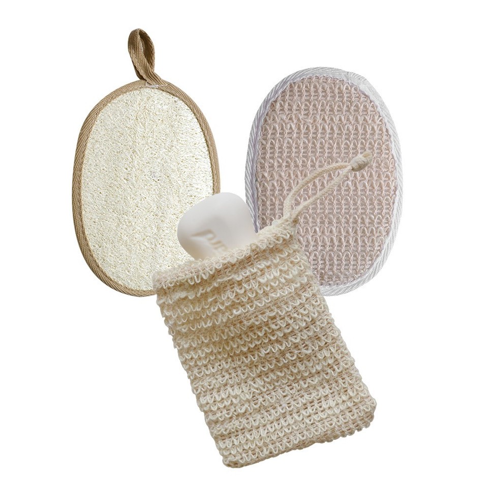 3 Pcs Back Exfoliator for Shower Exfoliating Scrubber Bath Body Spa ...