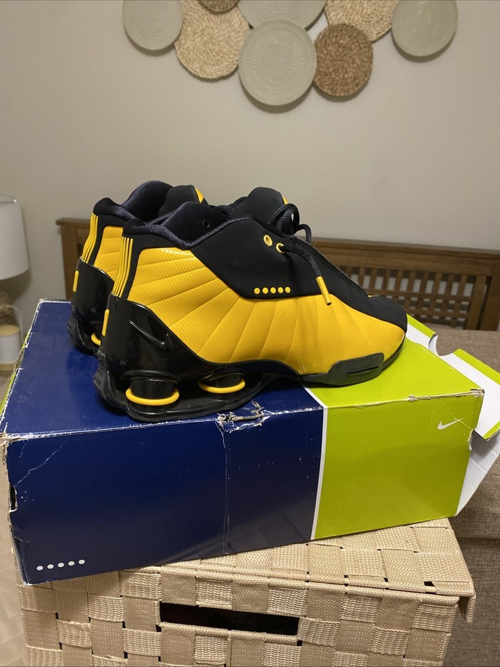 🔥Nike Shox BB4 Black University Gold Yellow (2019). Men’s Size 8.5 ...