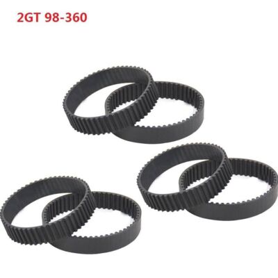 2GT 98-360mm Timing Belts Pitch 2mm Close Loop Rubber Drive Belt Width ...