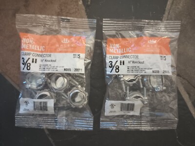 3/8 In. Non-Metallic (NM) Twin-Screw Cable Clamp Connectors -10 Count ...