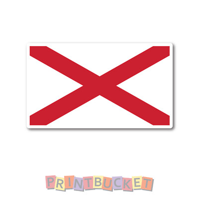 St Patrick's Saltire flag sticker Large 240mm quality water/fade proof ...