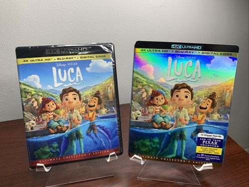 Luca (4K UHD+Blu-ray+Digital+Near Mint Slipcover, Disney Pixar) Factory ...