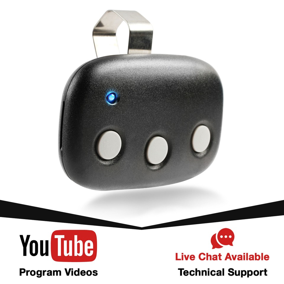 2 For MCT-3 Linear Mega Code Car Garage Door Opener Remote DNT00089 ...