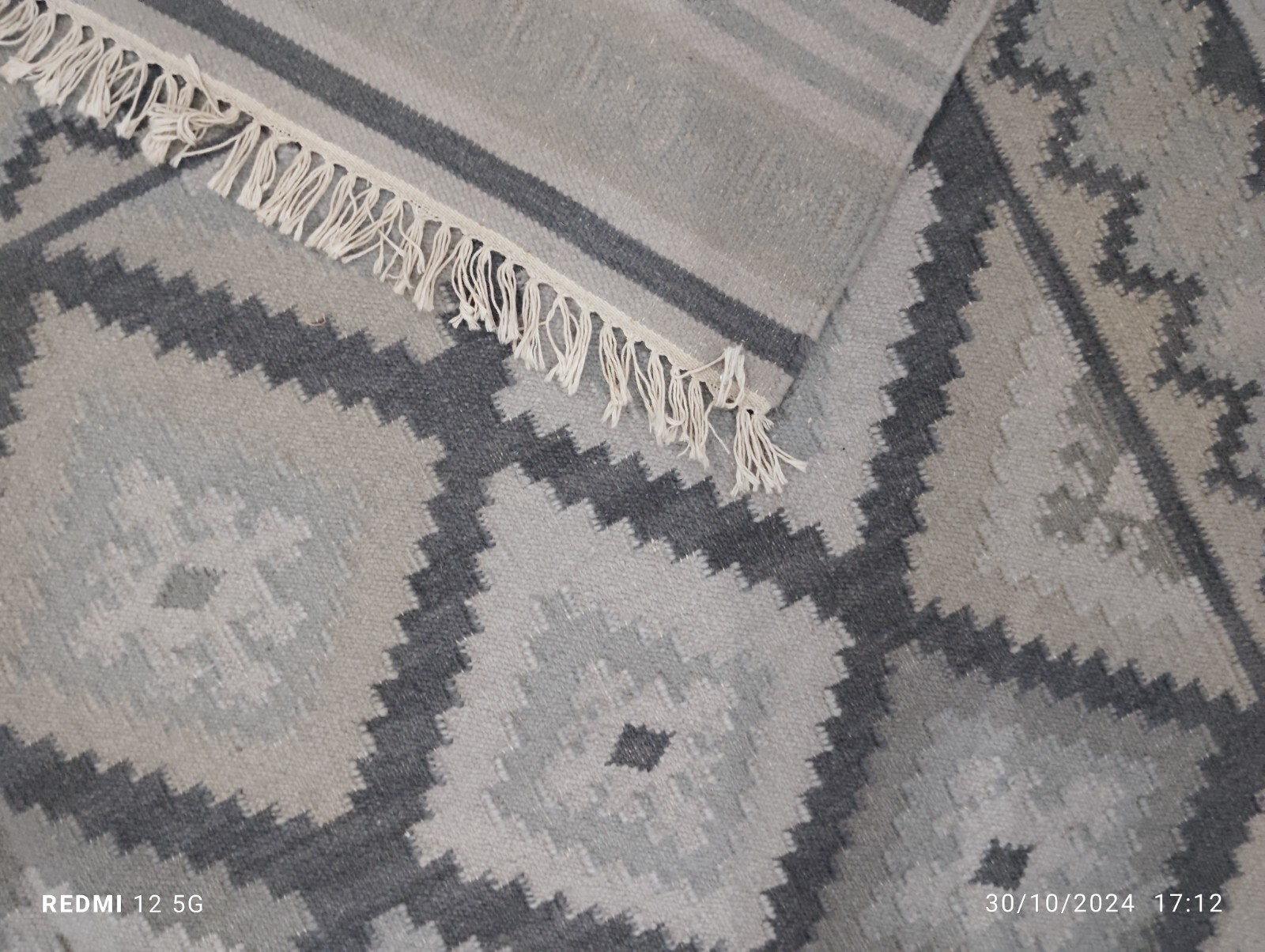 Helen Lindberg Mid-century Swedish flatweave rug, Scandinavian wool ...