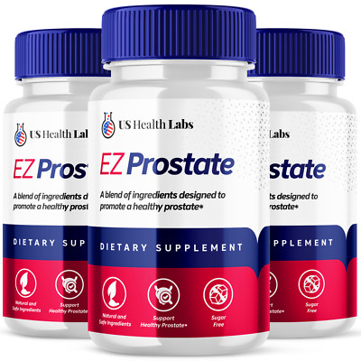 (3 Pack) EZ Prostate Capsules, Easy Prostate AdvancedFormula Pill (180 ...