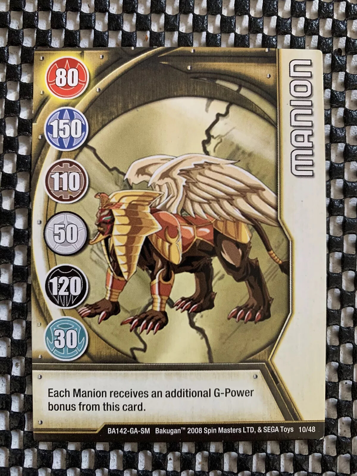 Bakugan 2008 ‘Manion' Trading Card Battle Brawlers -10/48 -Good ...