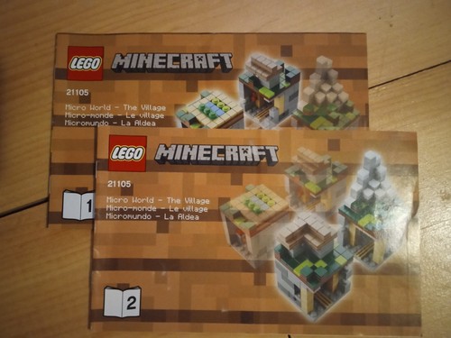 LEGO 21105 Minecraft Micro World The Village Instruction Manuals Book 1 ...