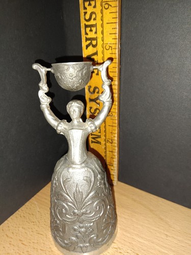 Vintage Germany Zinn Pewter Ornate Bride Wedding Toasting Chalice Cup ...