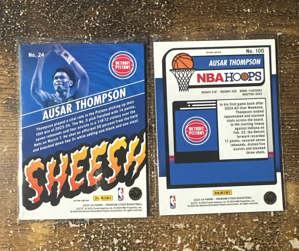 2023-24 Panini Premium Stock Amen Thompson Sheesh Insert Prizm RC #4 ...