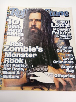 Rolling Stone Magazine Rob Zombie Offspring Sugar Ray Feb. 4 1999 Issue ...