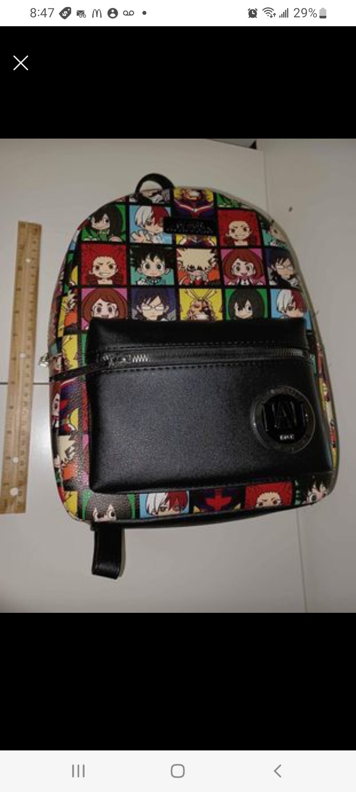 My Hero Acedemia backpack chibi grid - Gem
