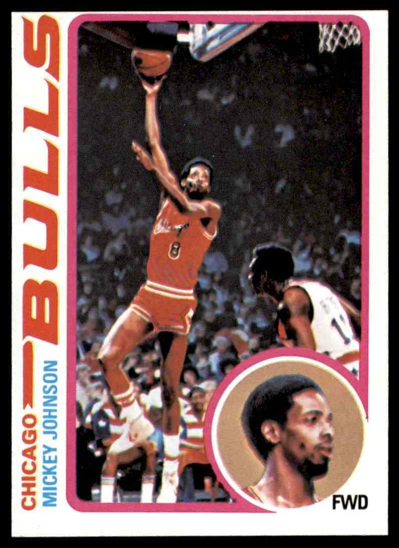 1978-79 TOPPS BASKETBALL SET BREAK MICKEY JOHNSON CHICAGO BULLS #36 | eBay