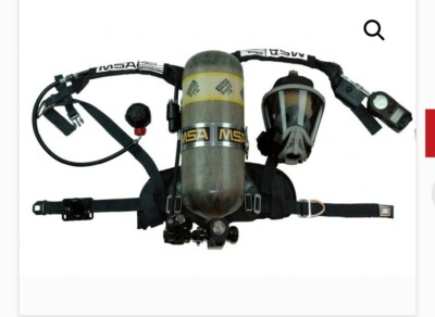 MSA Firehawk 2002 3000 PSI CBRN SCBA with Heads-Up-Display & RIT W/MASK ...