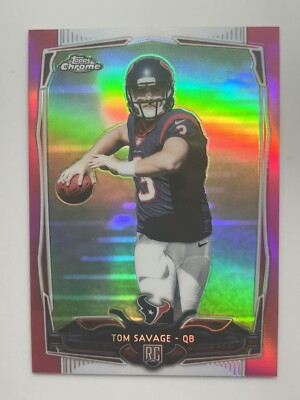 2014 Topps Chrome Pink #139 Tom Savage /399 Houston Texans | eBay