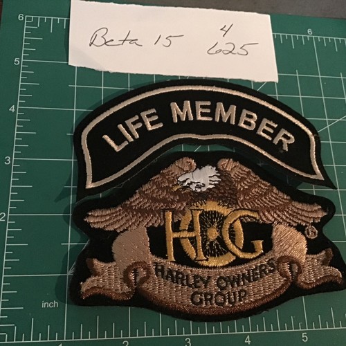HARLEY DAVIDSON OWNERS GROUP HOG LIFE MEMBER PATCH / BADGE Set | eBay