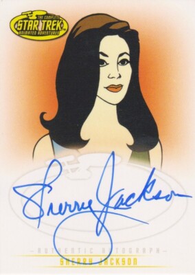 2005 STAR TREK TOS ART & IMAGES SHERRY JACKSON AS ANDREA AUTOGRAPH CARD ...
