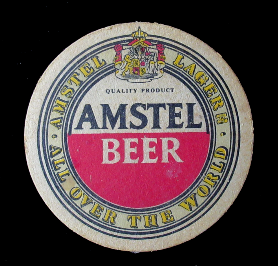 Vintage Amstel Beer Coaster Mat Netherlands | eBay