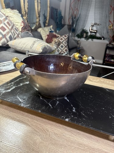 Antique Stainless Still Bowl, Unique Spanish Flair | eBay