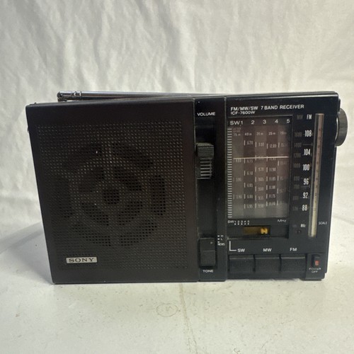 Old Vintage SONY ICF-7600W 7 Band Receiver, Radio. | eBay