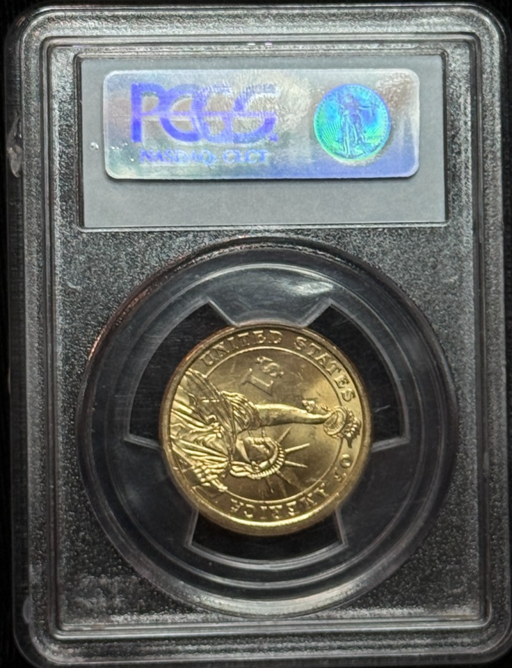 2007 George Washington Error Coin $1 PCGS MS64 Missing Edge Lettering ...