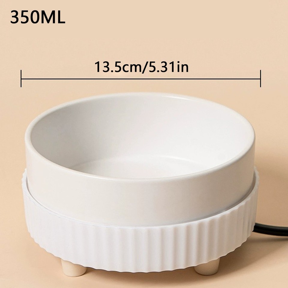 Heated Water Bowl For Dogs USB Rechargeable Heating Bowl For Pet Well ...