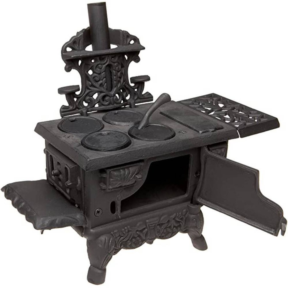 Traditional Miniature Replica Toy Cast Iron Wood Cook Stove and ...