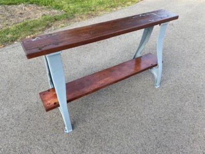 Vintage Delta Wood Lathe Cast Iron Industrial Legs Base Bench | eBay