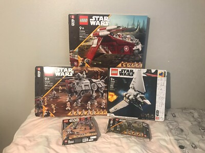 Lego Star Wars EMPTY box lot (5 boxes, 75337, 75334, 75302, 75372 ...