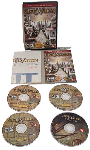 Civilization IV Game Of The Year Edition PC 2005 Big Box 100% Complete ...