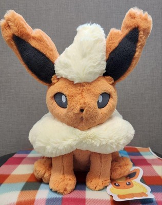 Pokemon Flareon Comfy Fluffy Friends Plush Stuffed Toy Pokemon Center ...