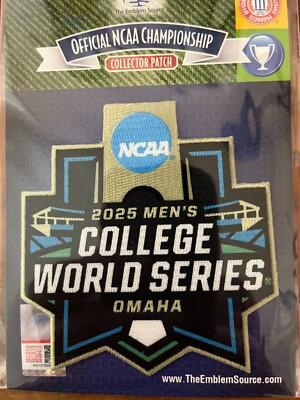 2025 NCAA MENS COLLEGE BASEBALL WORLD SERIES JERSEY PATCH CWS MURRAY ST ...