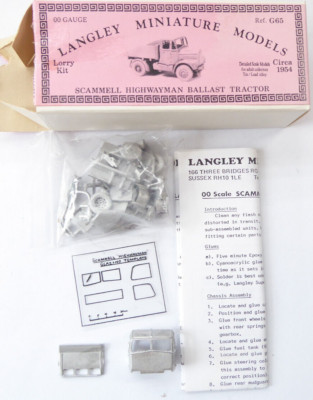 LANGLEY MINIATURE MODELS KIT No G65 - Zugmaschine OO/H0 Gauge #1522 ...