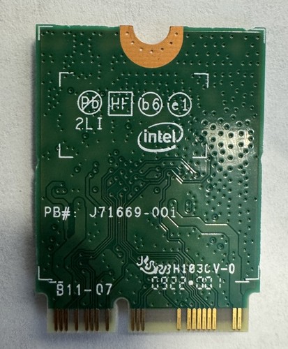 INTEL 9462NGW DUAL BAND WIRELESS-AC 9462 WLAN BLUETOOTH 5.1 WIFI CARD ...