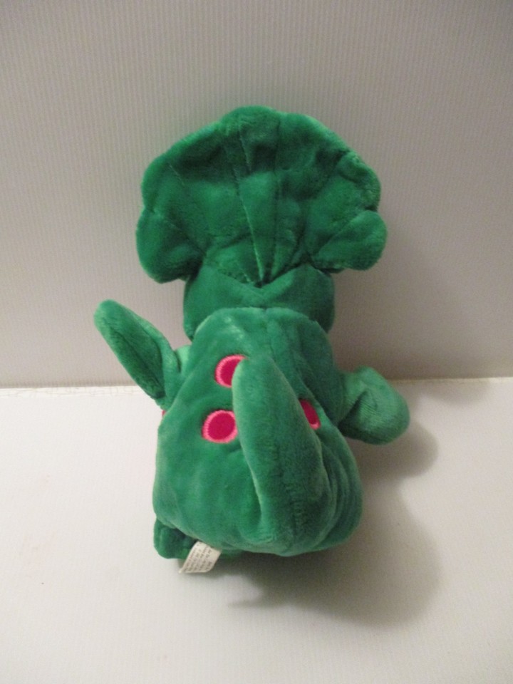 Baby Bop Puppet Plush 1992 Lyons Dinosaur Barney Green Purple 16" Inch ...