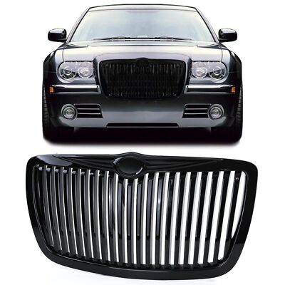 Kühlergrill Sportgrill Gitter im RR Look Schwarz für Chrysler 300C 2004 ...