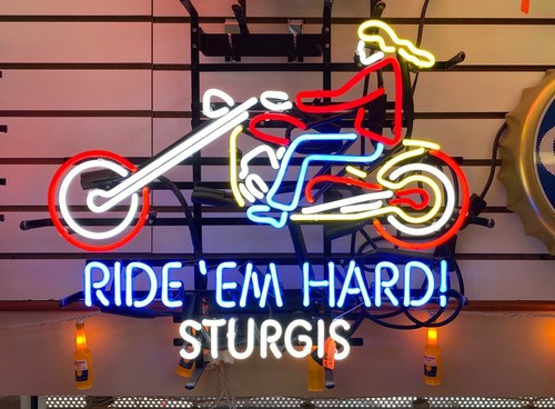 Sturgis Ride Em Hard Neon sign Motorcycle Biker Harley | eBay