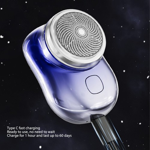 Mini Beard Trimmer Pocket Beard Trimmer 6600rpm Powerful Motor With USB ...