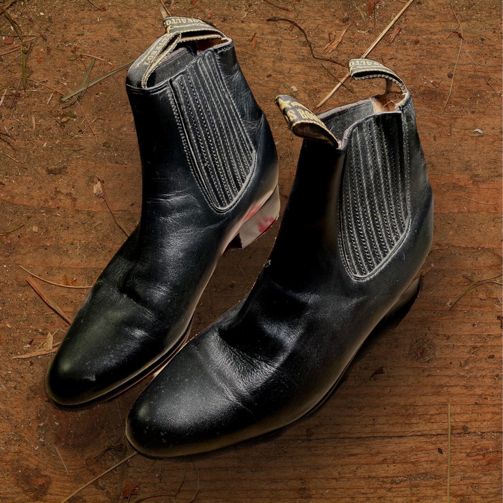 Men's Los Altos Black Charro Mariachi Mexican Ankle B… - Gem