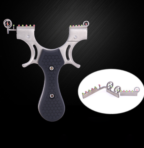 Archery Slingshot Hunting Catapult Slingbow Flat Rubber Band Sling Shot ...