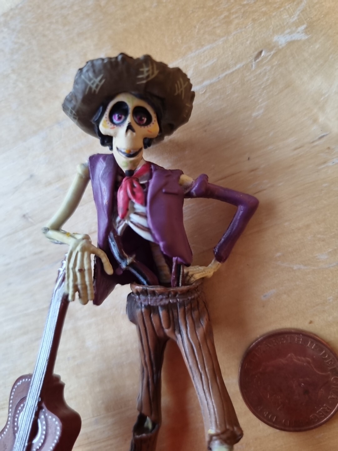 Rare Hector Rivera PVC Figure Disney Store Pixar Coco Skelton Figurine ...