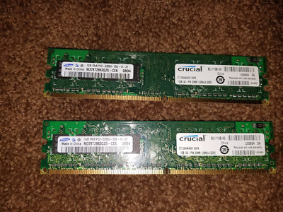 Crucial 2GB PC2-5300 DDR2 667MHz 240pin DDR2 Memory CT12864AA667.K8FK ...